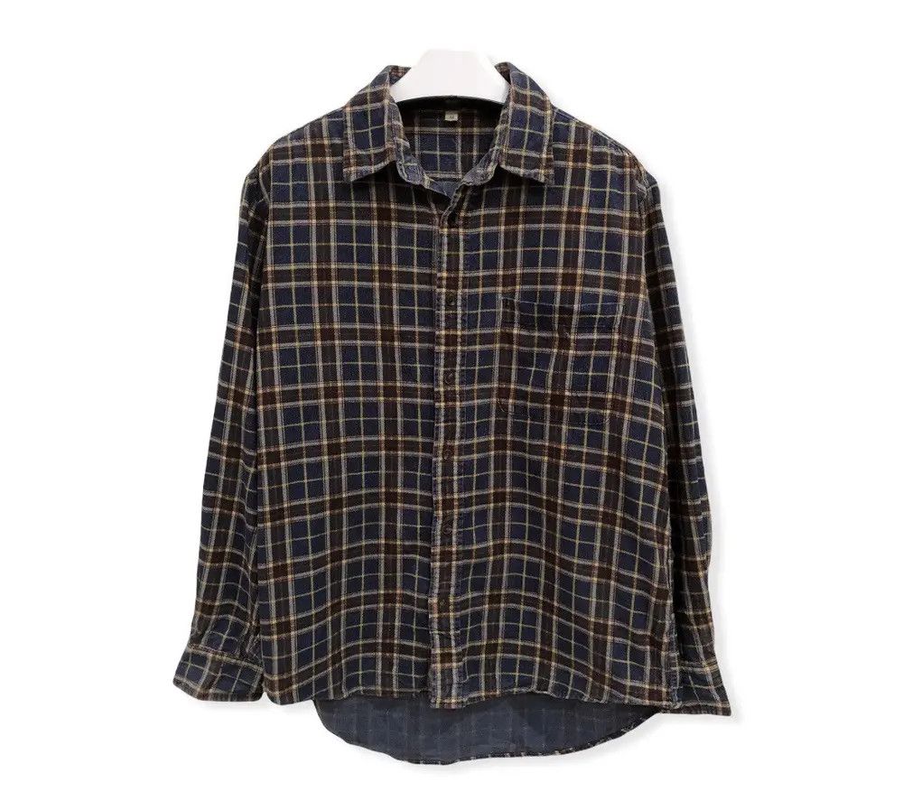 Flannel × Japanese Brand × Streetwear Japanese Brand Top Valu Plaid ...