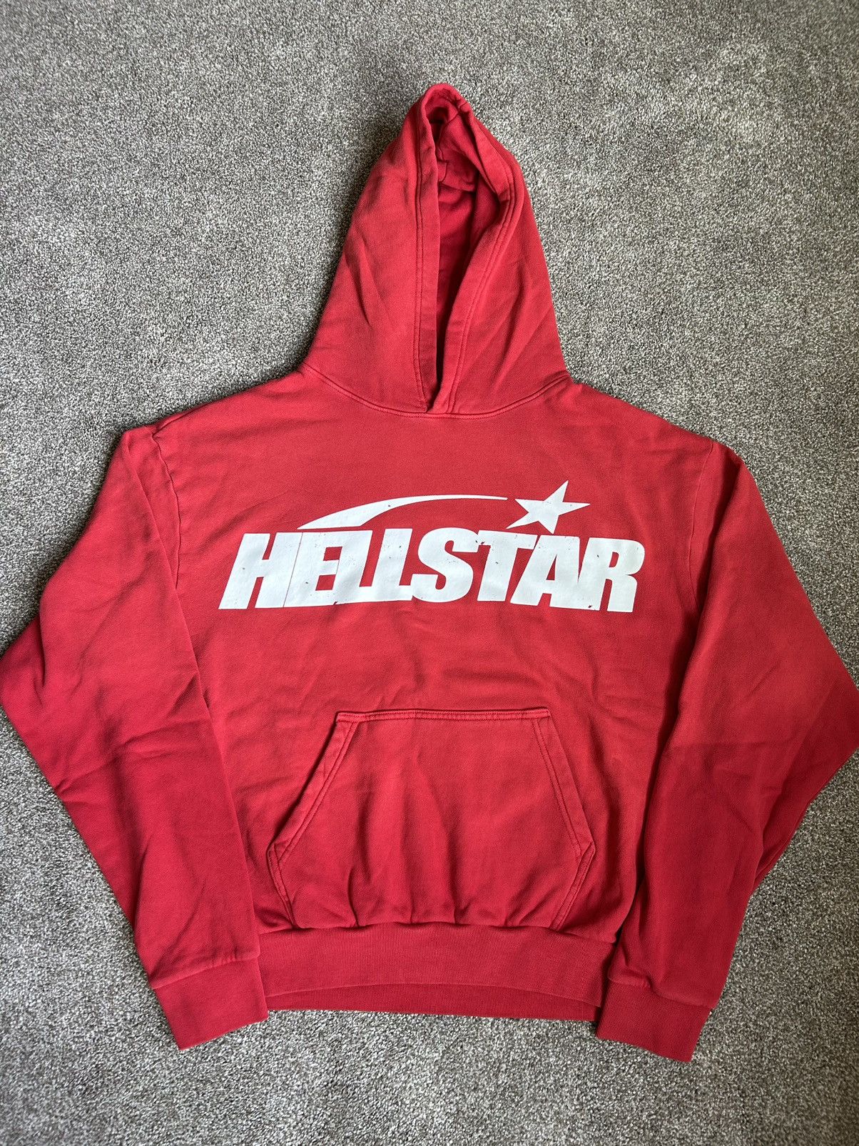 HELLSTAR Hellstar Uniform Hoodie Red Exclusive | Grailed
