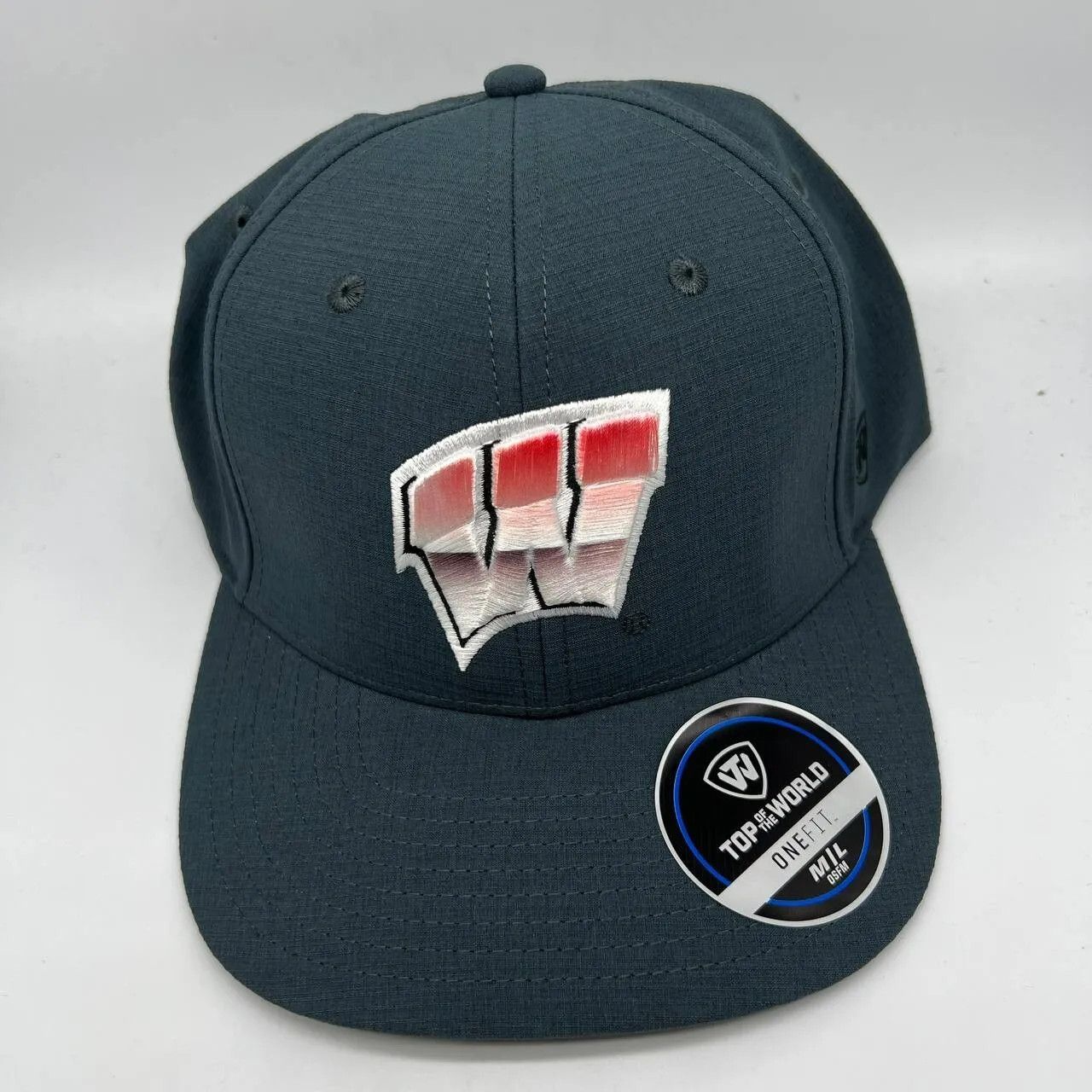 Top Of The World Wisconsin Badgers NCAA M/L Hat Stretch Fitted Cap New ...