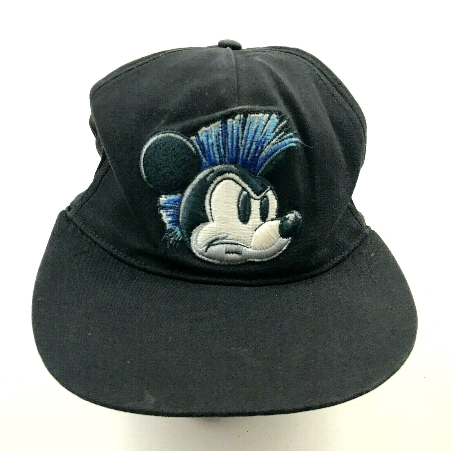 Disney VINTAGE Disney Hat Cap Stretch Fit Black Youth Kids Boys Mickey ...
