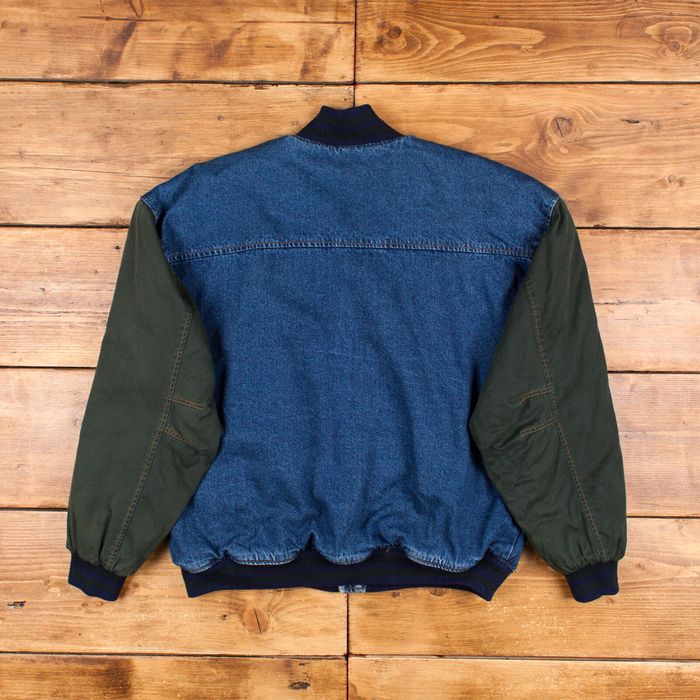 Vintage Vintage WearGuard Varsity Jacket L 90s Bomber Denim Work Blue ...