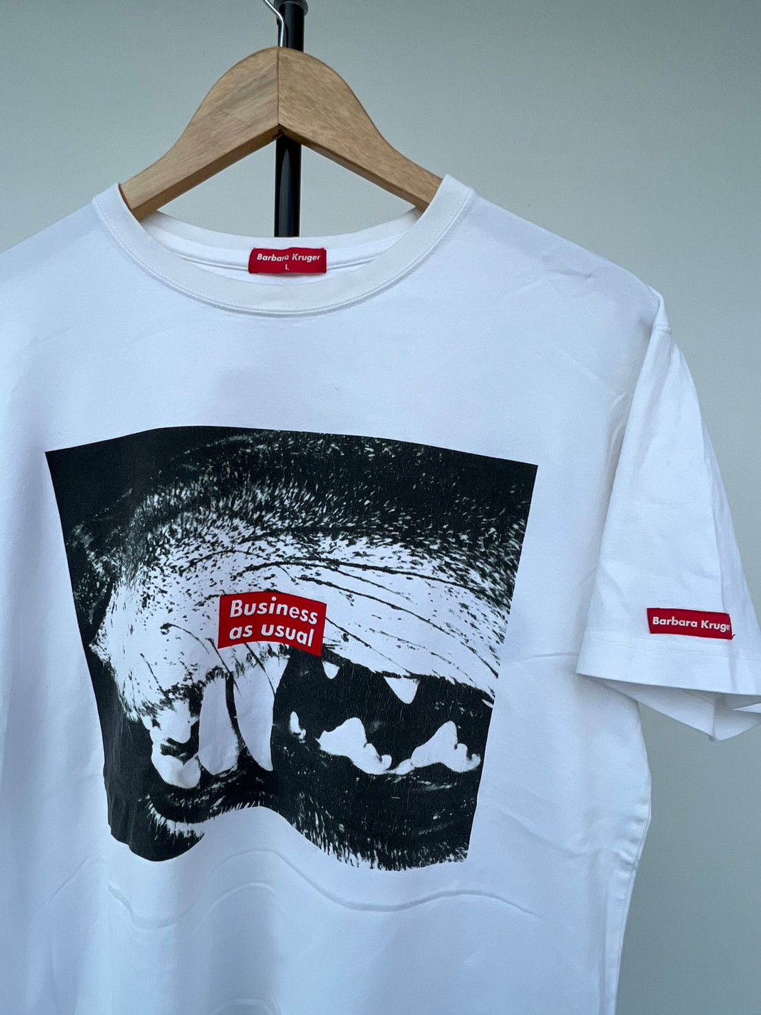 Barbara Kruger × Supreme Barbara Kruger Business As Usual shirt | Grailed