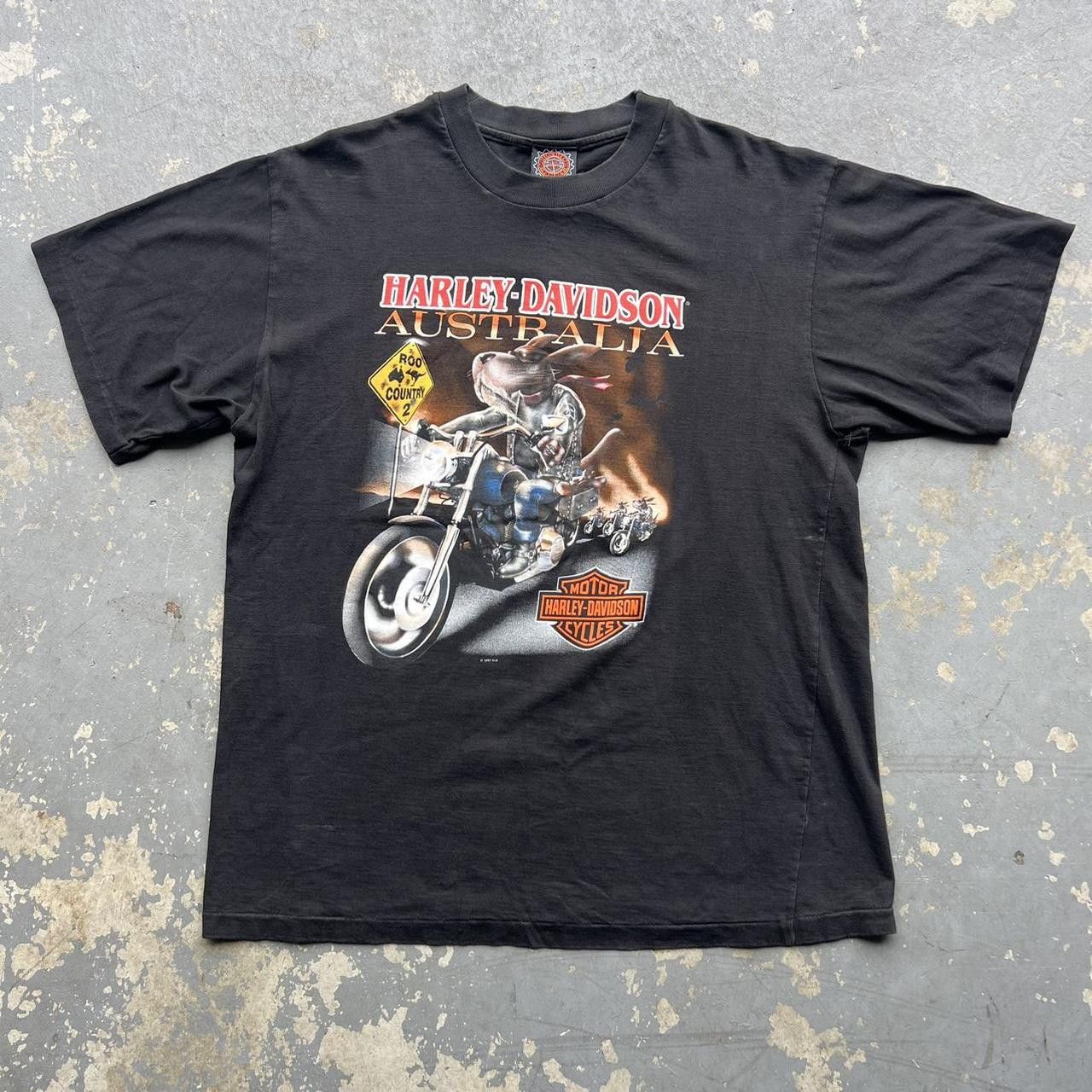 Harley Davidson Vintage 90’s Harley Davidson Australia Kangaroo T-Shirt ...