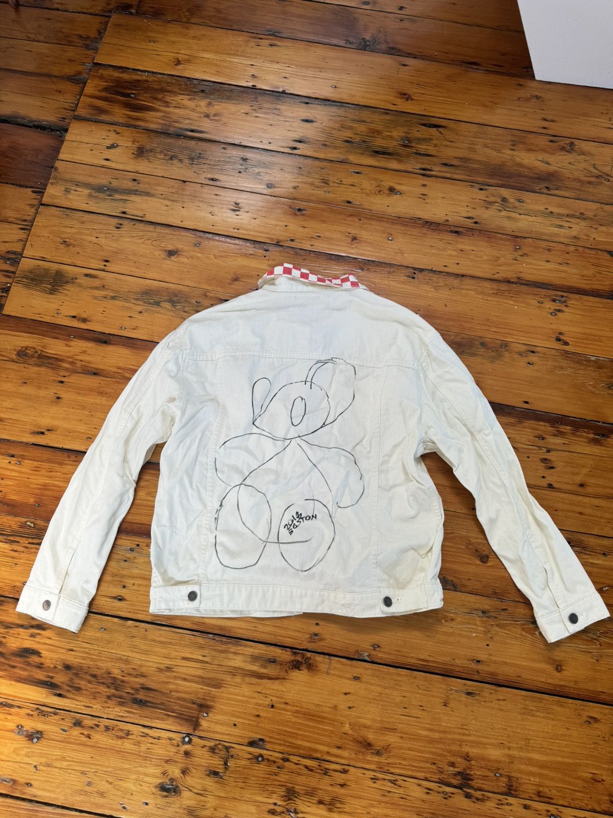Elwood × Father Steve Father Steve signed denim jacket mouse | Grailed