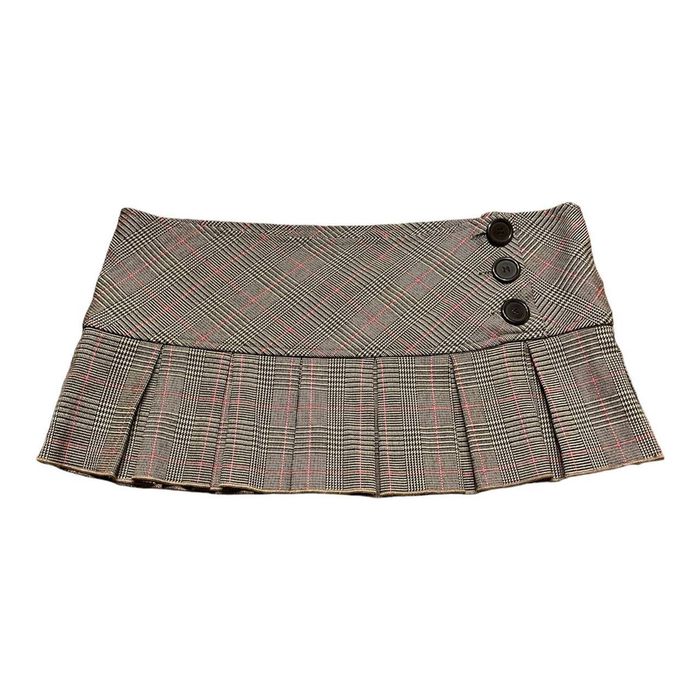 Vintage VTG Y2K grunge rave cyber plaid pleated micro mini skirt | Grailed