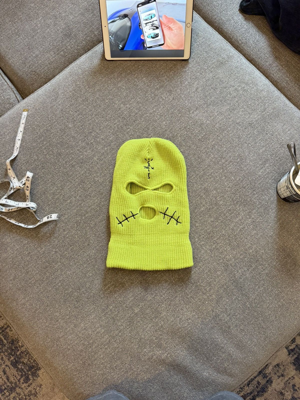 Streetwear × Travis Scott Travis Scott JACKBOYS Neon Green Ski Mask ...