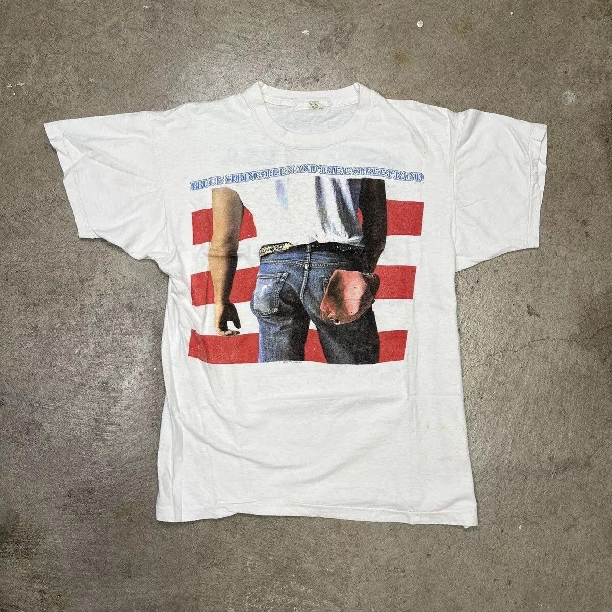 Archival Clothing Vintage 80s Bruce Springsteen Born in the USA Shirt ...