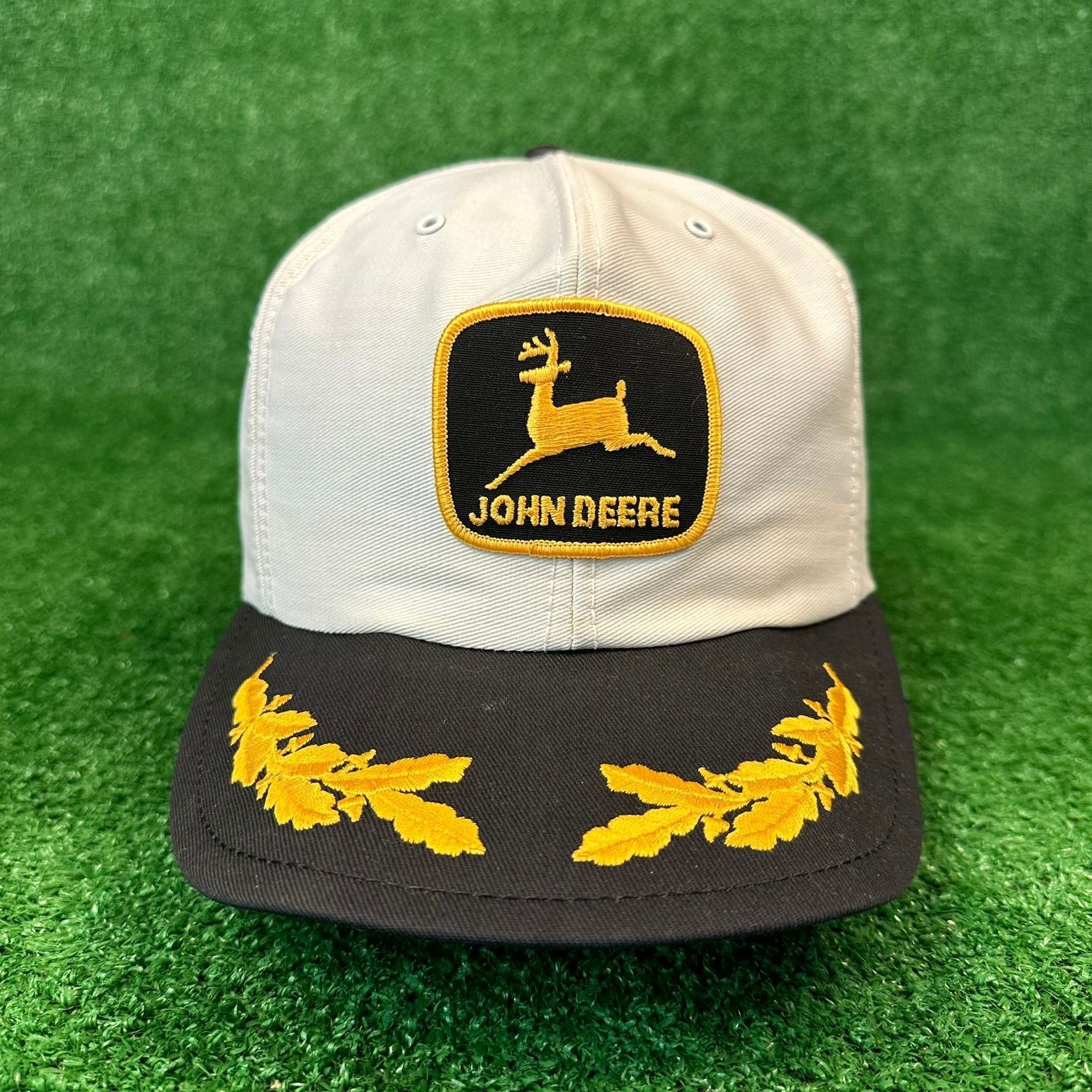 Vintage Vintage John Deere Snapback Trucker Sailors Hat Scrambled Eg ...