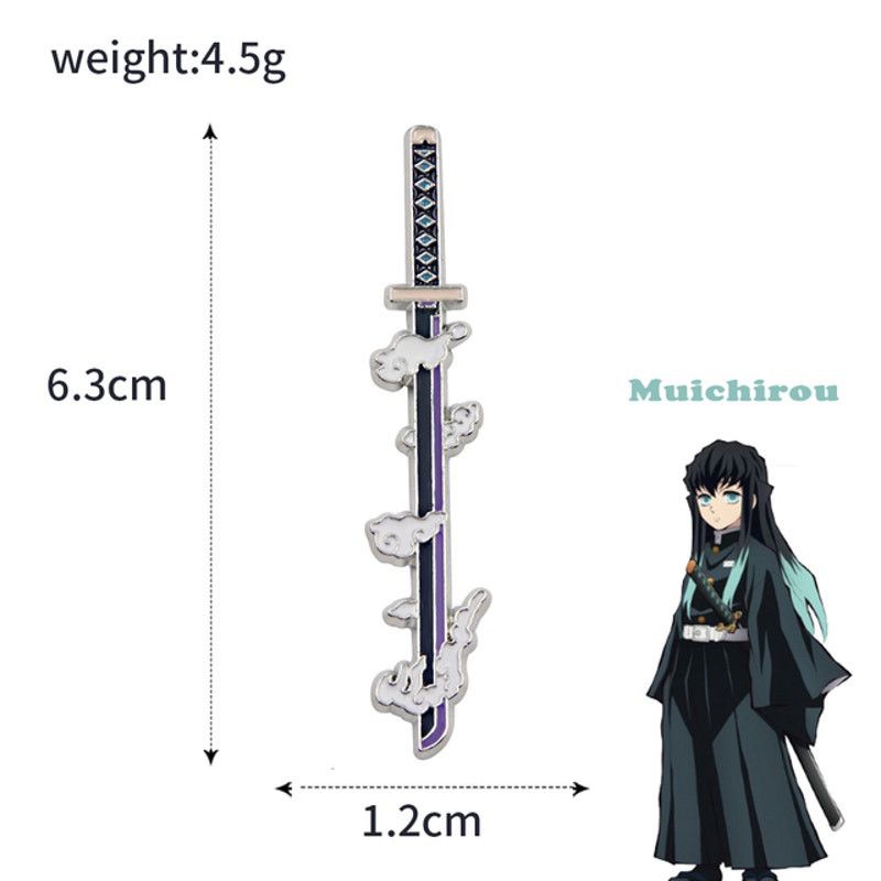 Streetwear Demon Slayer Hashira Muichiro Tokito Sword Enamel Pins | Grailed