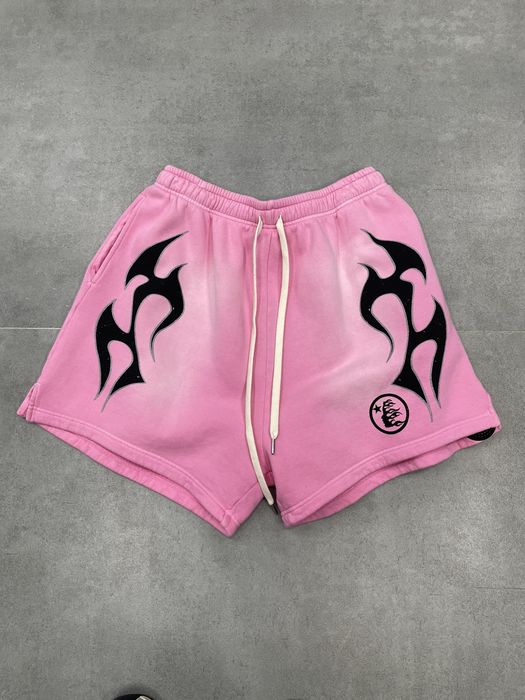 HELLSTAR Hellstar Flame Shorts Pink XL | Grailed