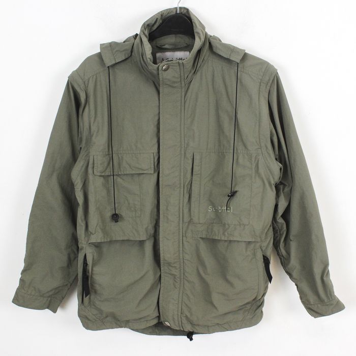 German SHOFFEL 2 in 1 US 40 Parka Hooded Jacket Vest M Windbreaker ...