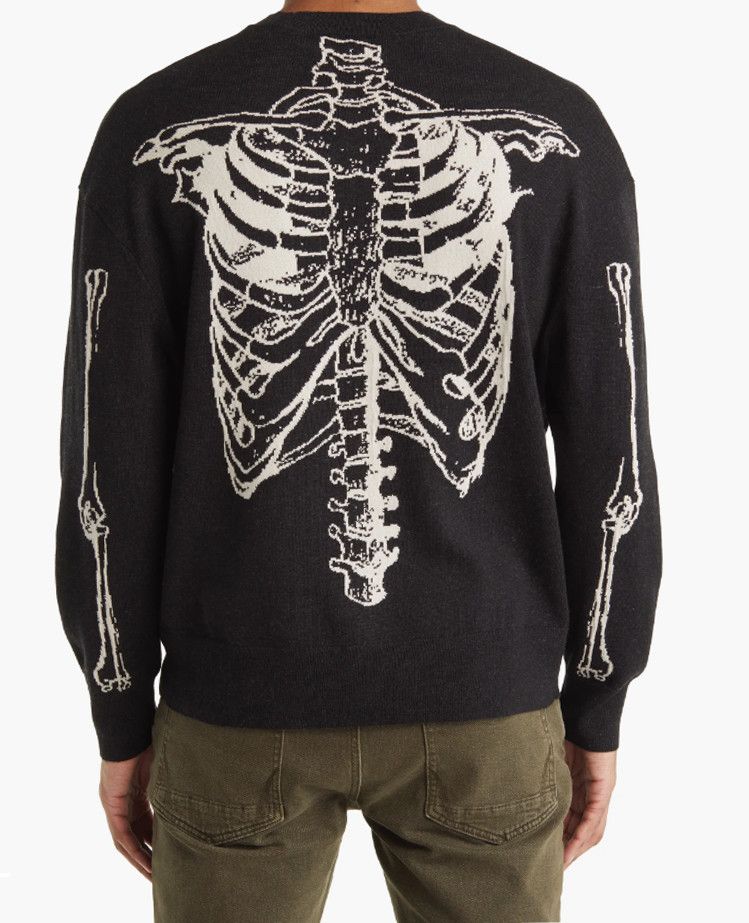 Allsaints all saints allsaints Skelli Skull Wool Blend Sweater | Grailed