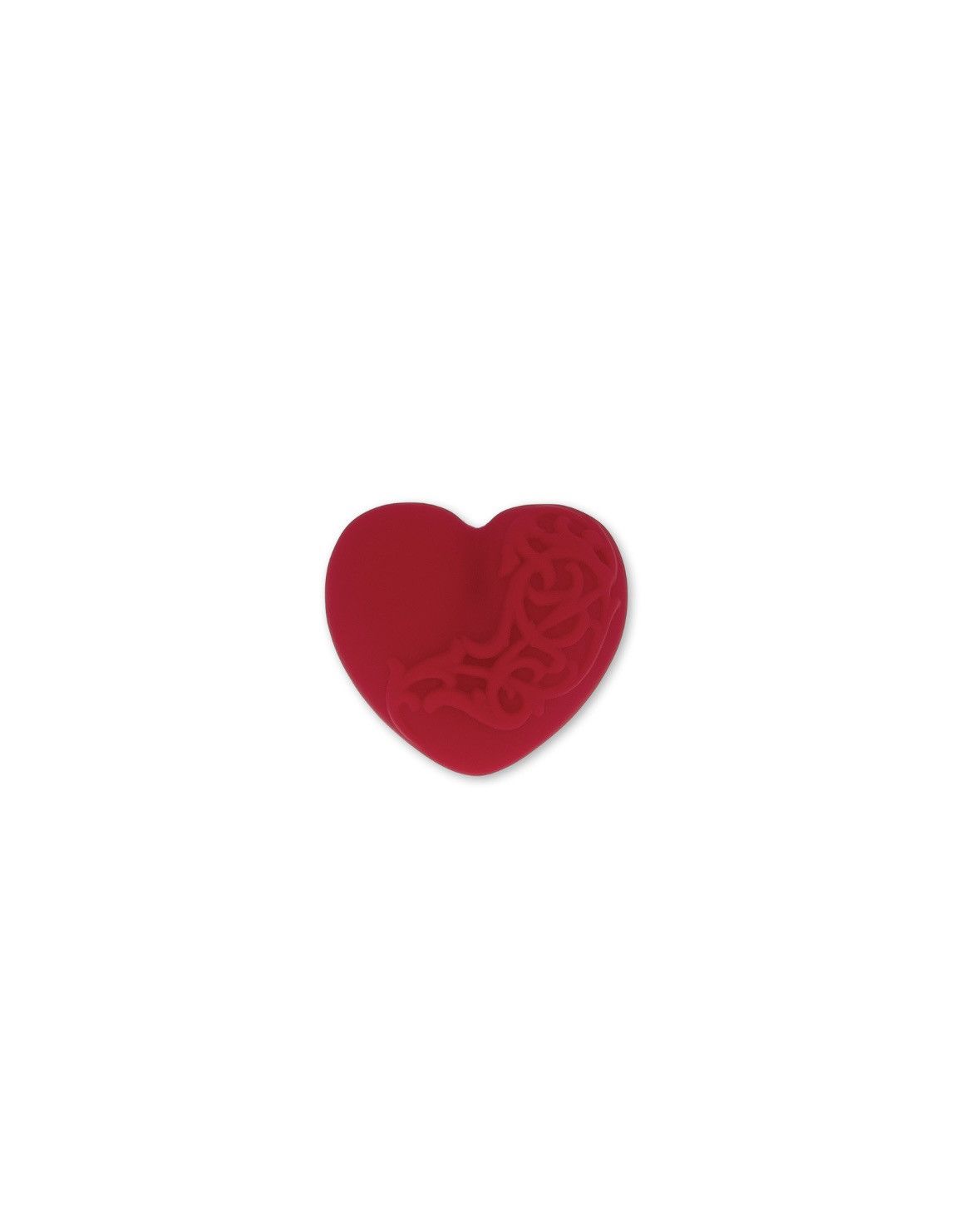Chrome Hearts 2024 Chrome Hearts Silicone Heart Ring Red | Grailed