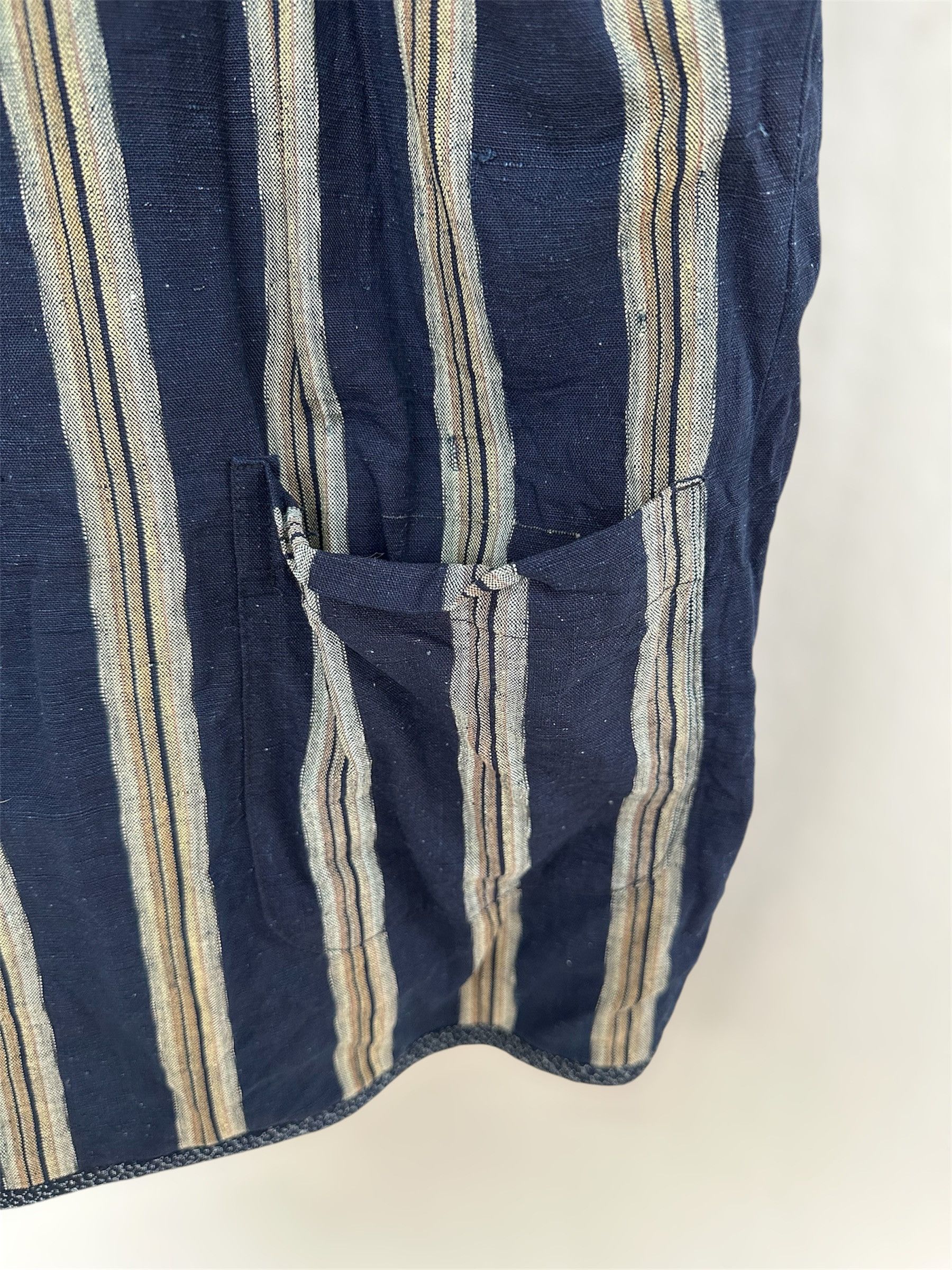 Indigo Vintage Indigo Reversible Shashiko Vest Kendo Uniform Noragi ...