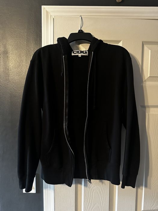Comme des Garcons CDG Comme des Garcons Zip Up Hoodie Black/ Neon Green ...