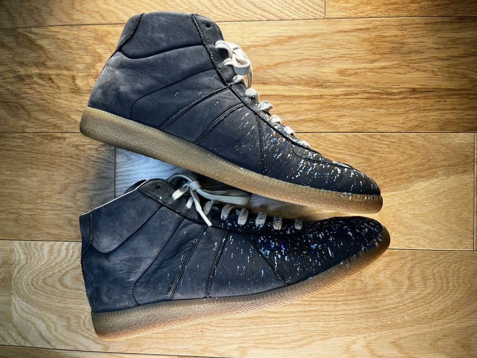 Maison Margiela Maison Margiela Splatter paint high top GATs | Grailed