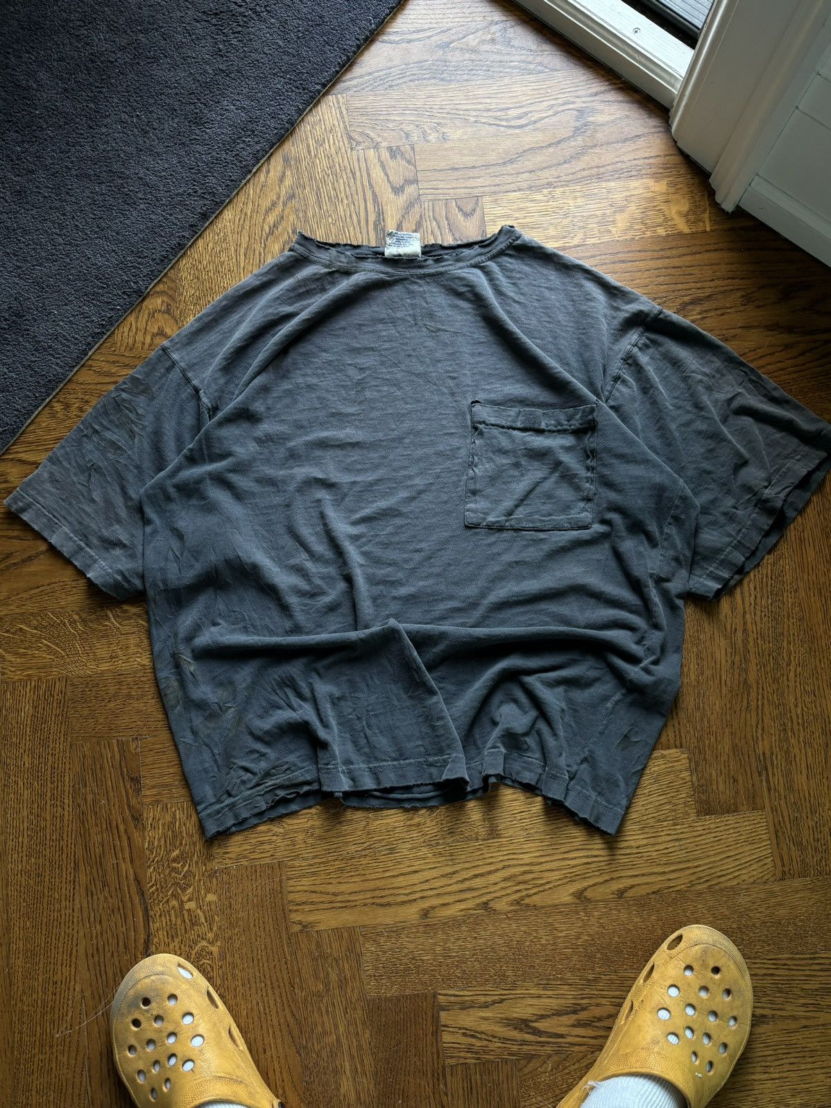 Vintage 1990s Vintage Blank Tee Thrashed Sun Faded Kanye Distressed | Grailed