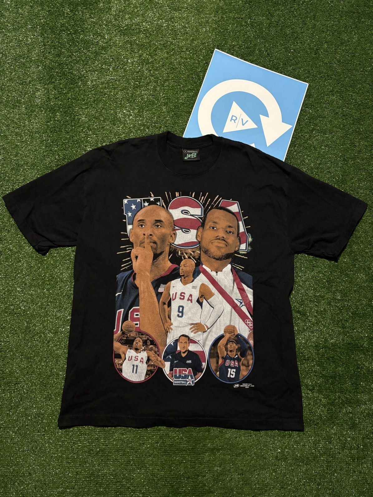 Jaee × NBA × Usa Olympics JAEE USA BASKETBALL REDEEM TEAM RAP TEE | Grailed