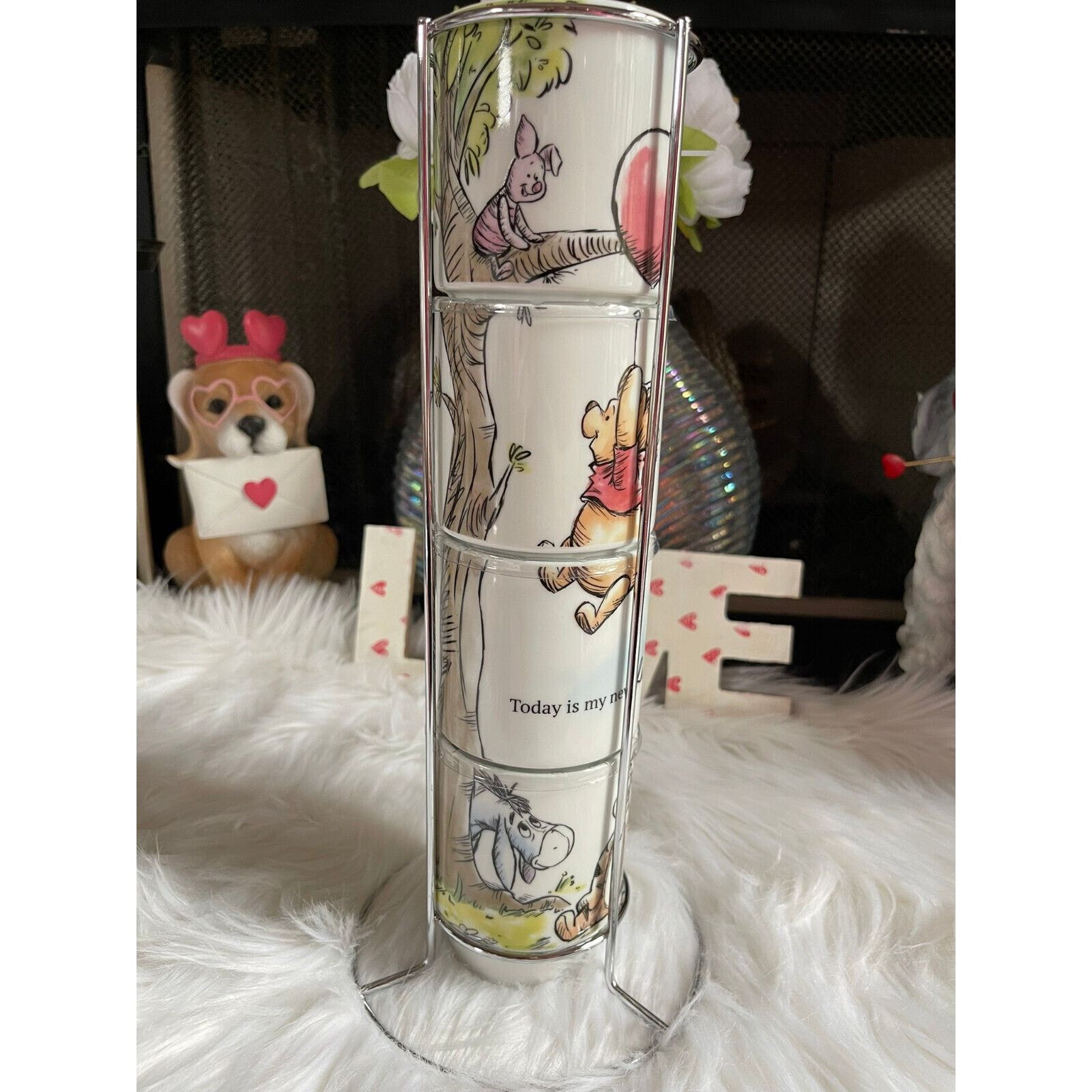 Disney DISNEY Winnie the Pooh & Friends Stacked Mugs Set of 4 | Grailed