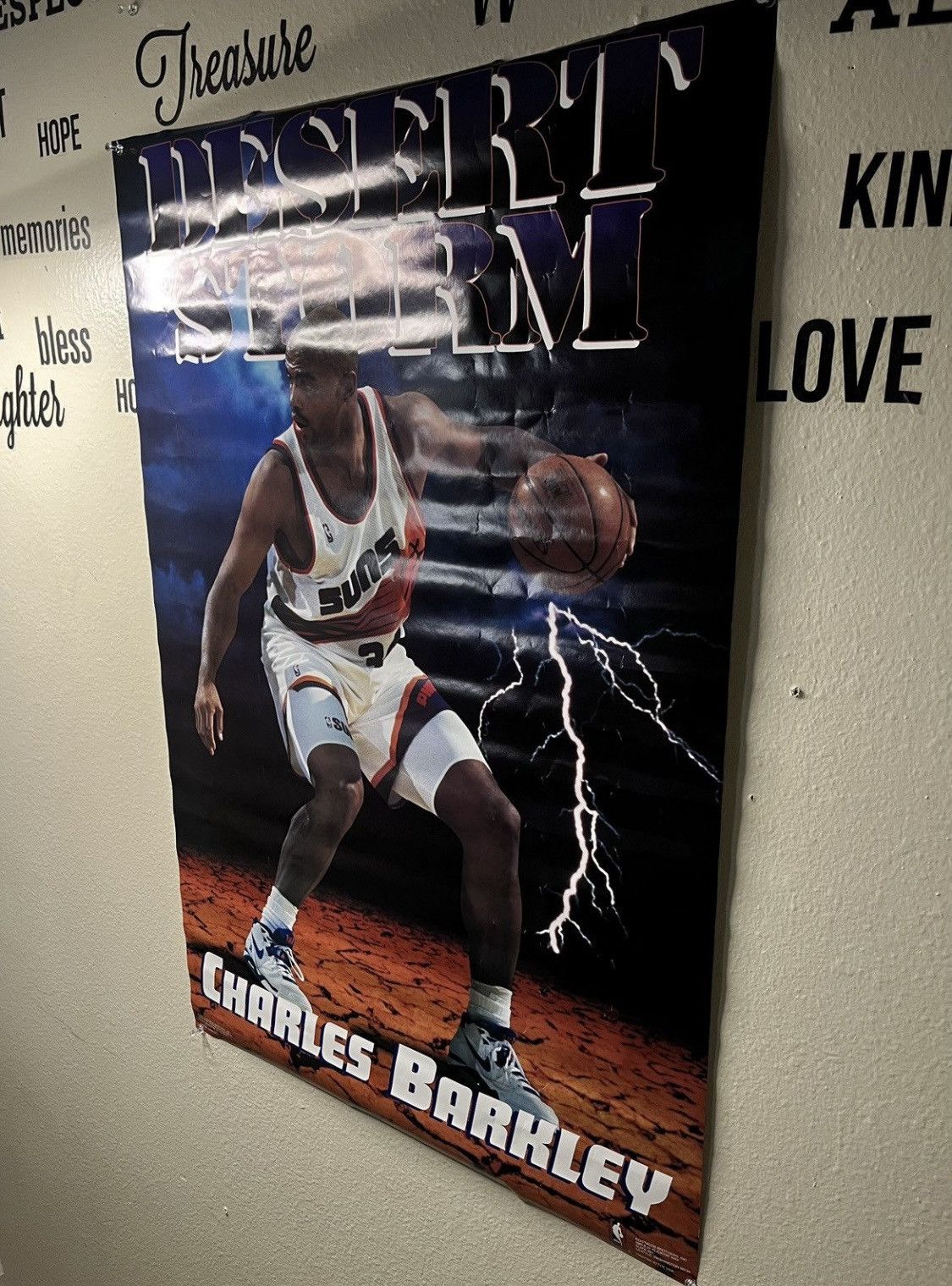 NBA Vtg SEALED 1992 Charles Barkley Desert Storm Poster | Grailed