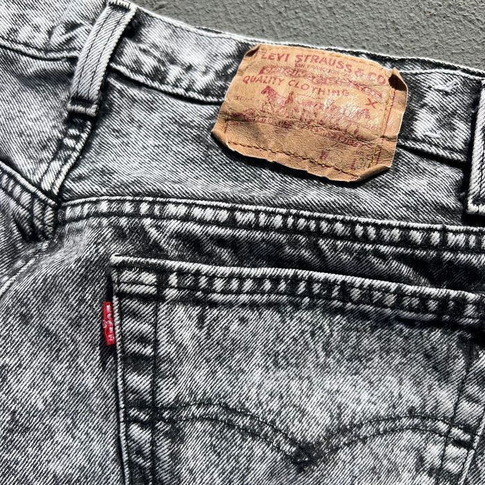 Levi's 80s Levi's 501 Button Fly Straight Leg Gray Acid Wash Jeans | Grailed