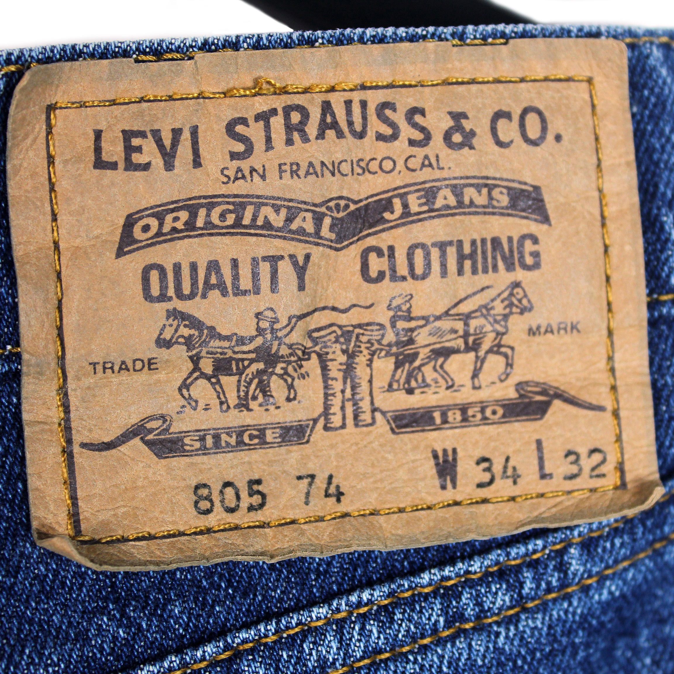 Vintage 80s vintage Levi's 805 Orange Tab denim jeans W36 L30 | Grailed