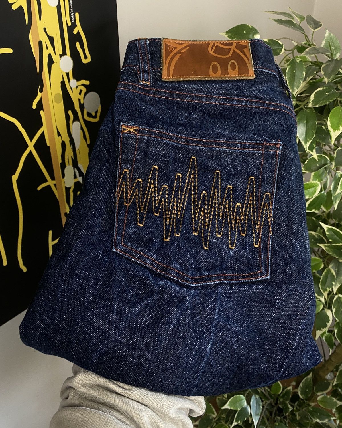 Hype × Streetwear × The Hundreds The Hundreds dark blue denim jeans ...