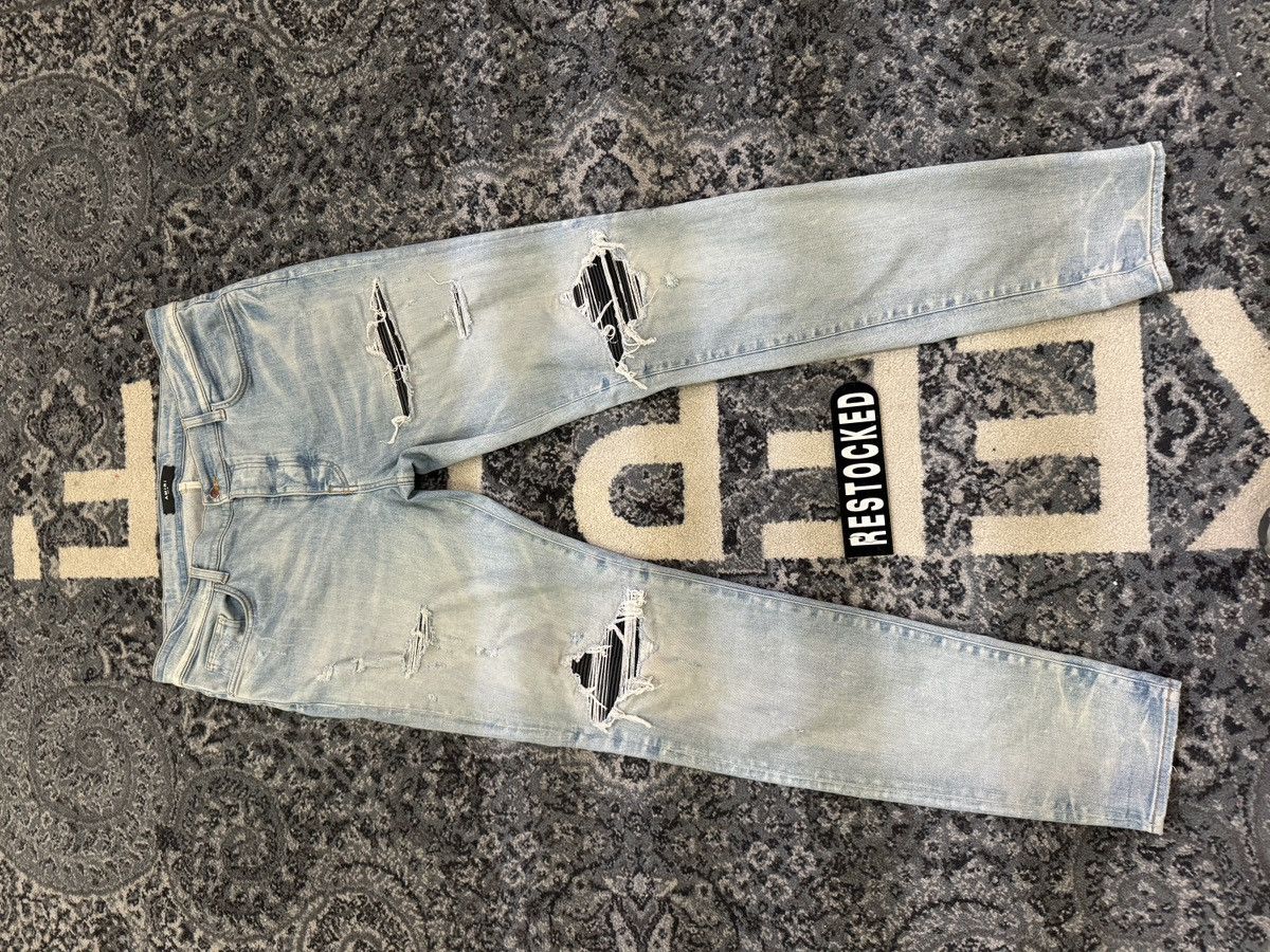 Amiri AMIRI MX1 BLACK PATCH JEANS | Grailed
