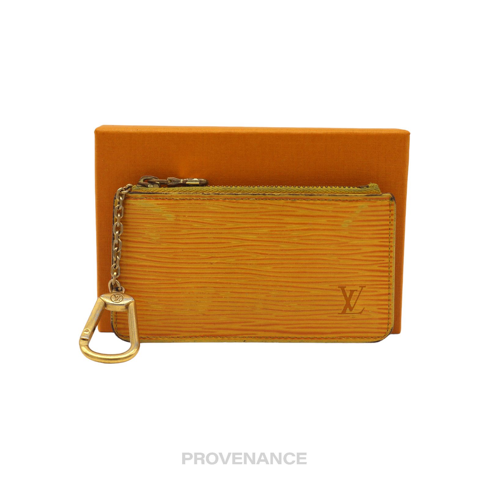 Louis Vuitton 🔴 Louis Vuitton Key Pouch Cles - Tassil Yellow Epi ...