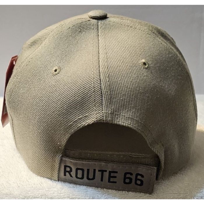 Vintage HISTORIC ROUTE 66 HIGHWAY FREEWAY MAP CITIES BASEBALL CAP ...
