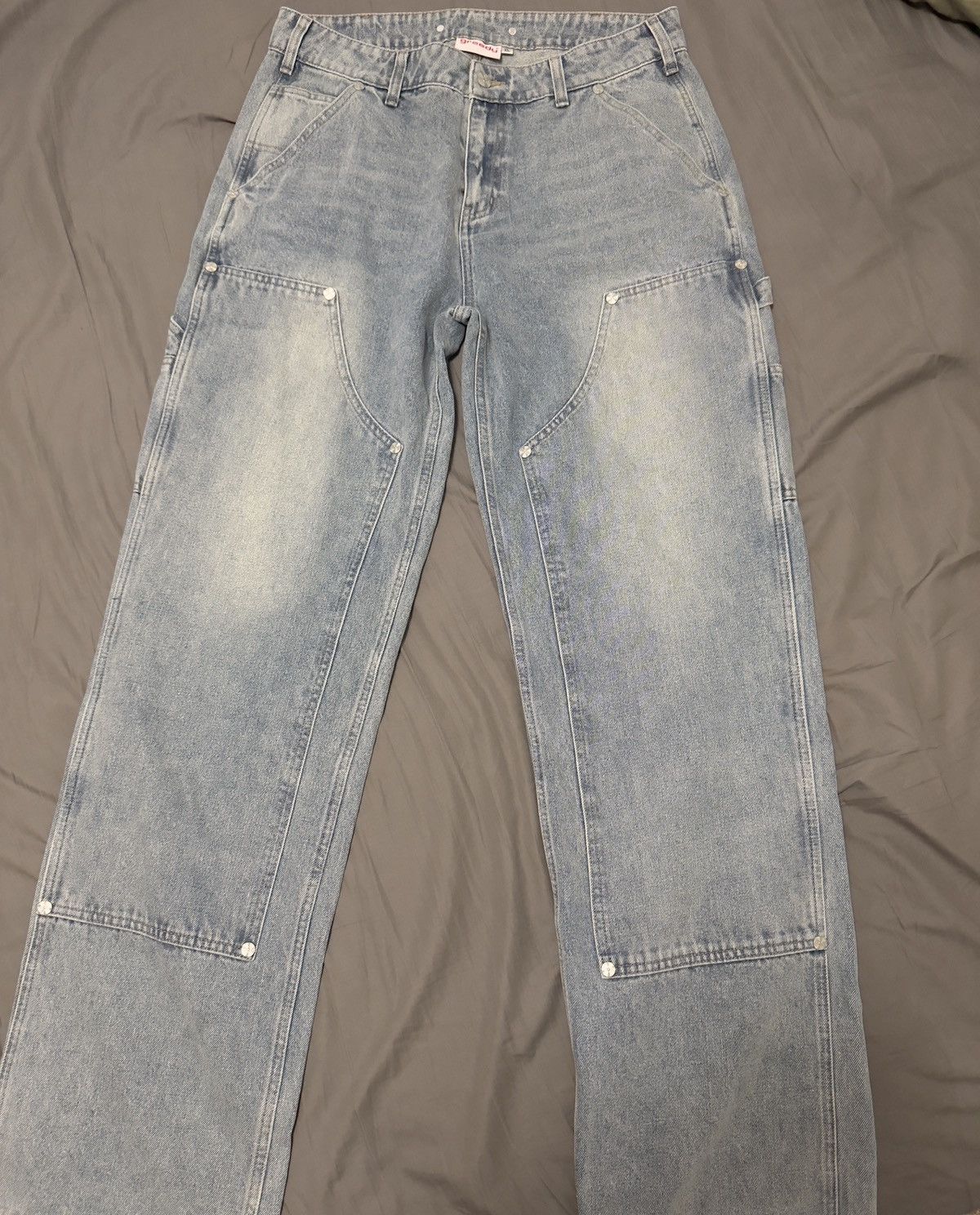 Carhartt × Streetwear Greedy unit loose screw denim double knee | Grailed