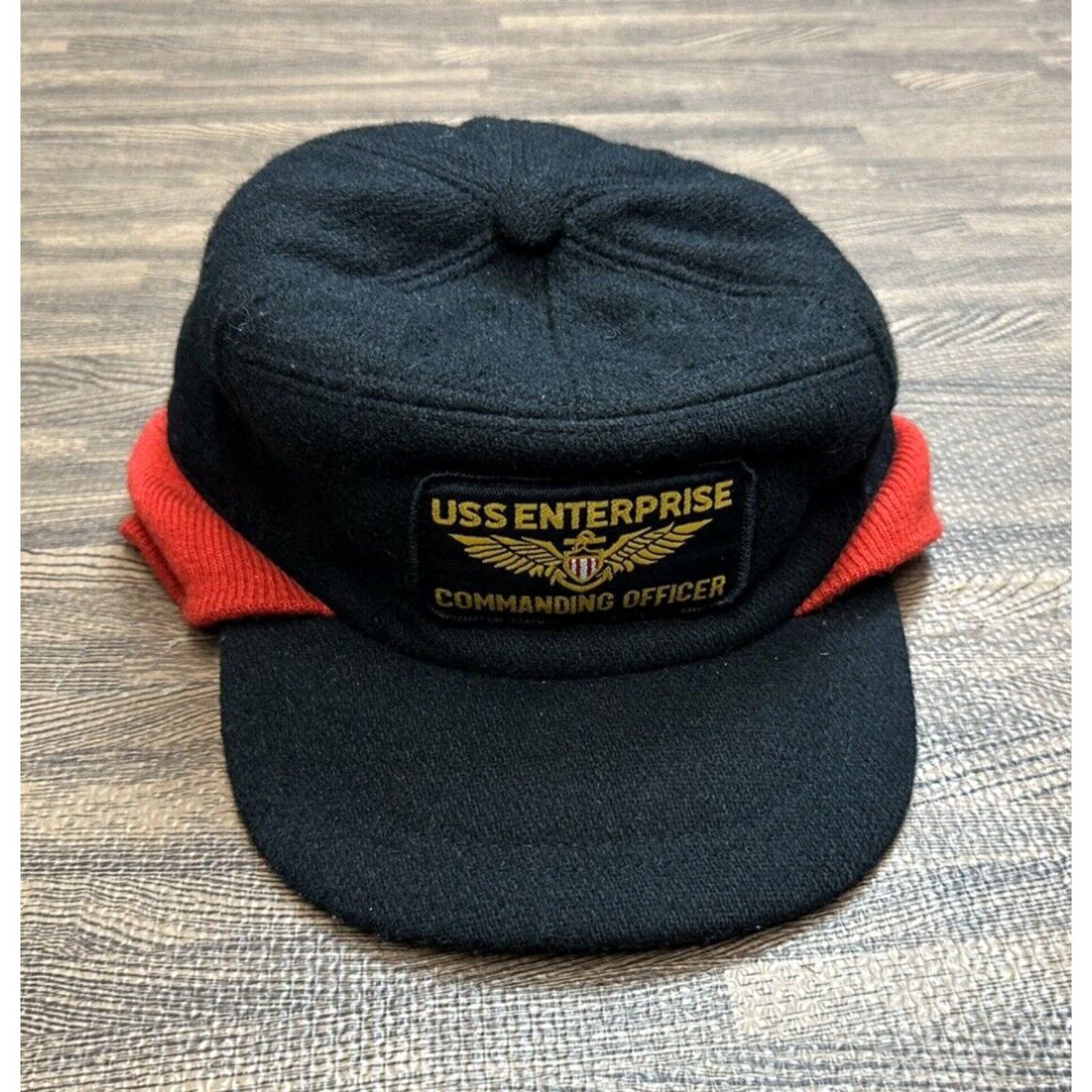 Vintage Authentic Faux Fur Lined USS Enterprise Officer's Classic Wool ...