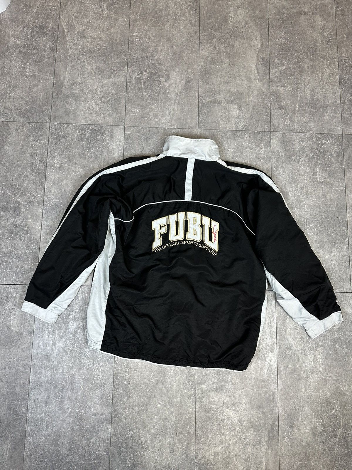 Fubu × Streetwear × Vintage Vintage Fubu Oversized windbreaker jacket overprint logo | Grailed