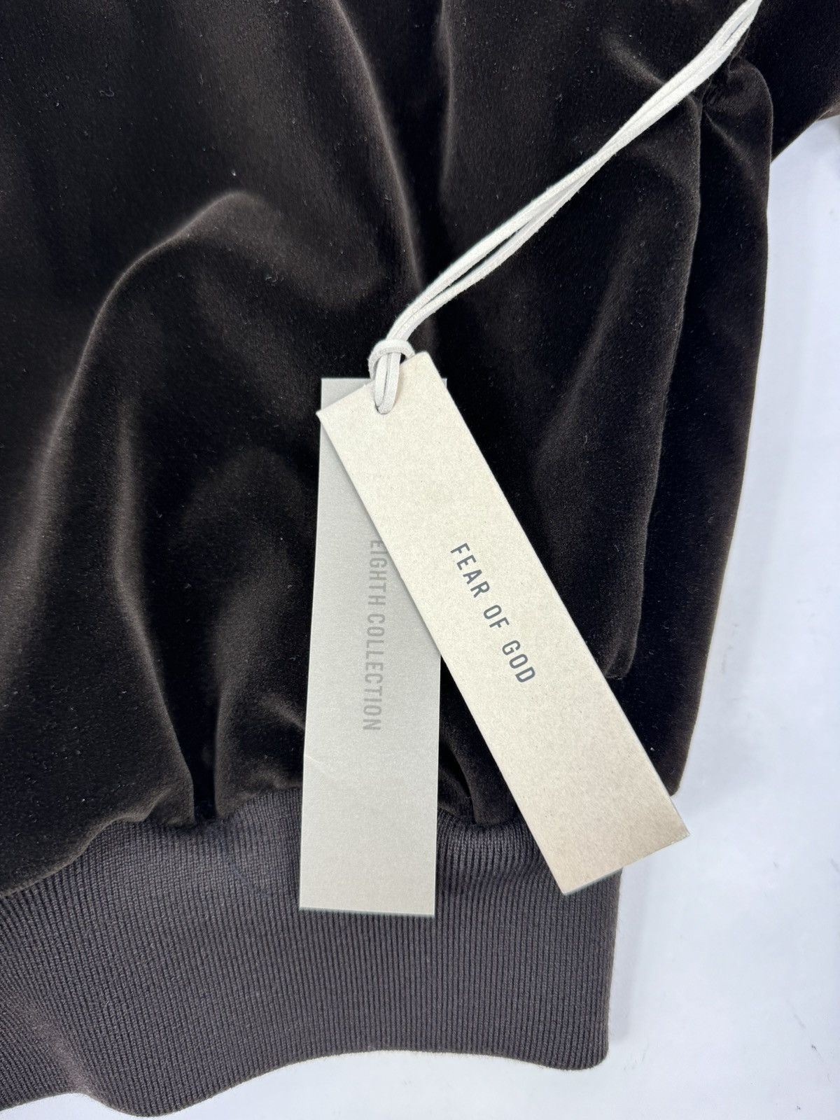 Fear of God VELVET OVERSIZED TRACK JACKET | Grailed