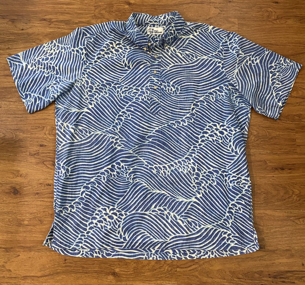 Reyn Spooner Vintage 90’s Reyn Spooner Hawaiian Shirt Waves Water Japan ...