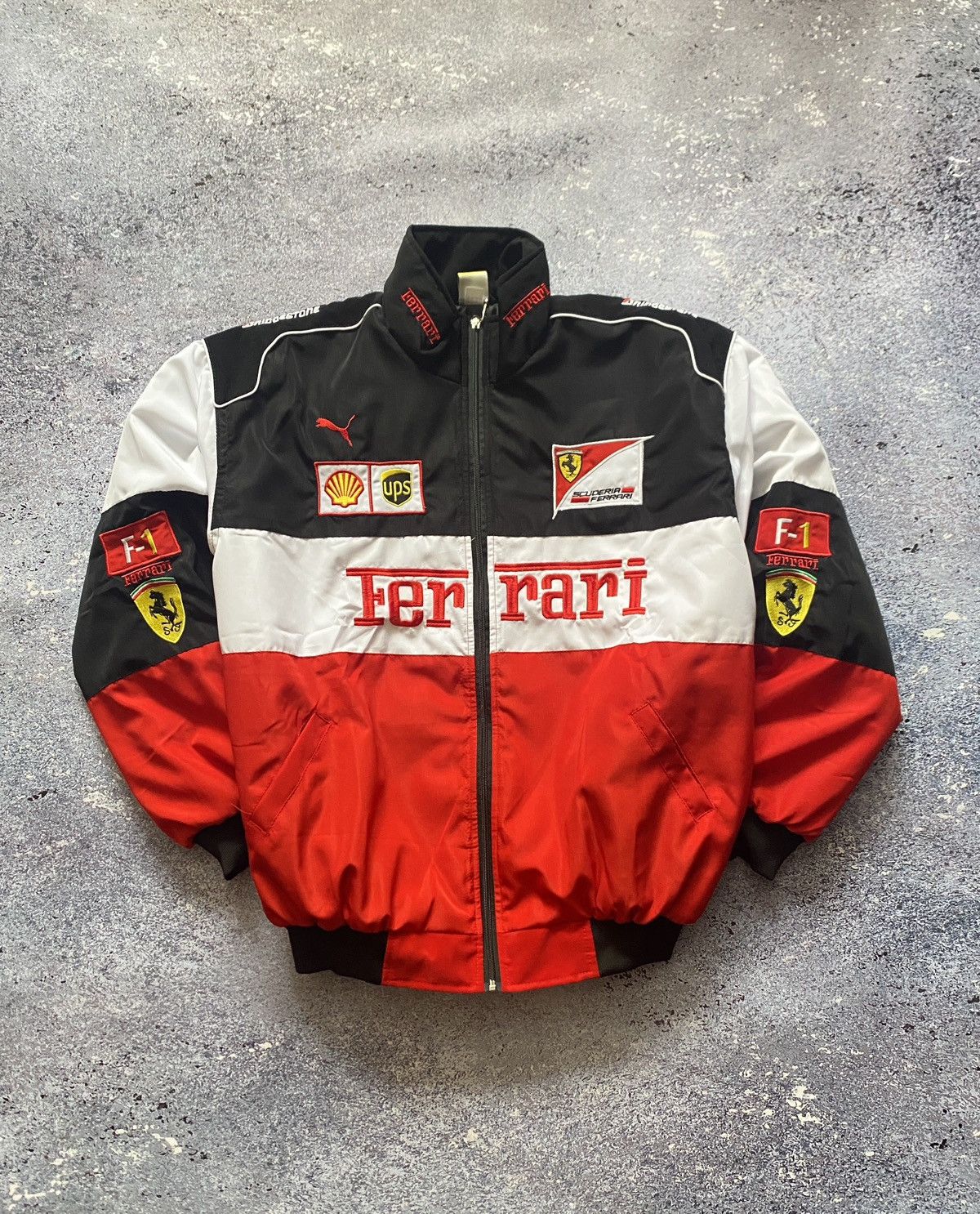 Ferrari Vintage Ferrari F1 Racing Jacket Hype Rare Big Logo Marlboro ...