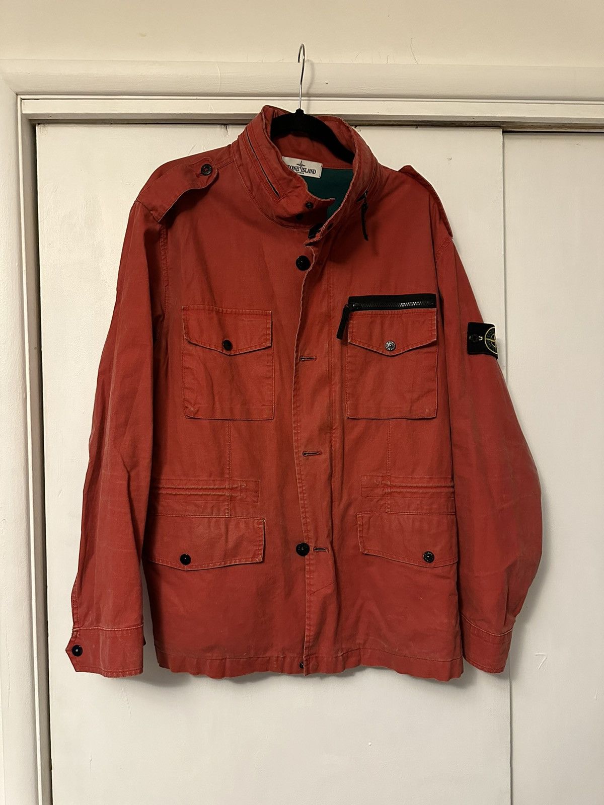 Stone Island Stone Island Tela Stella Jacket Red Size XL Rare | Grailed
