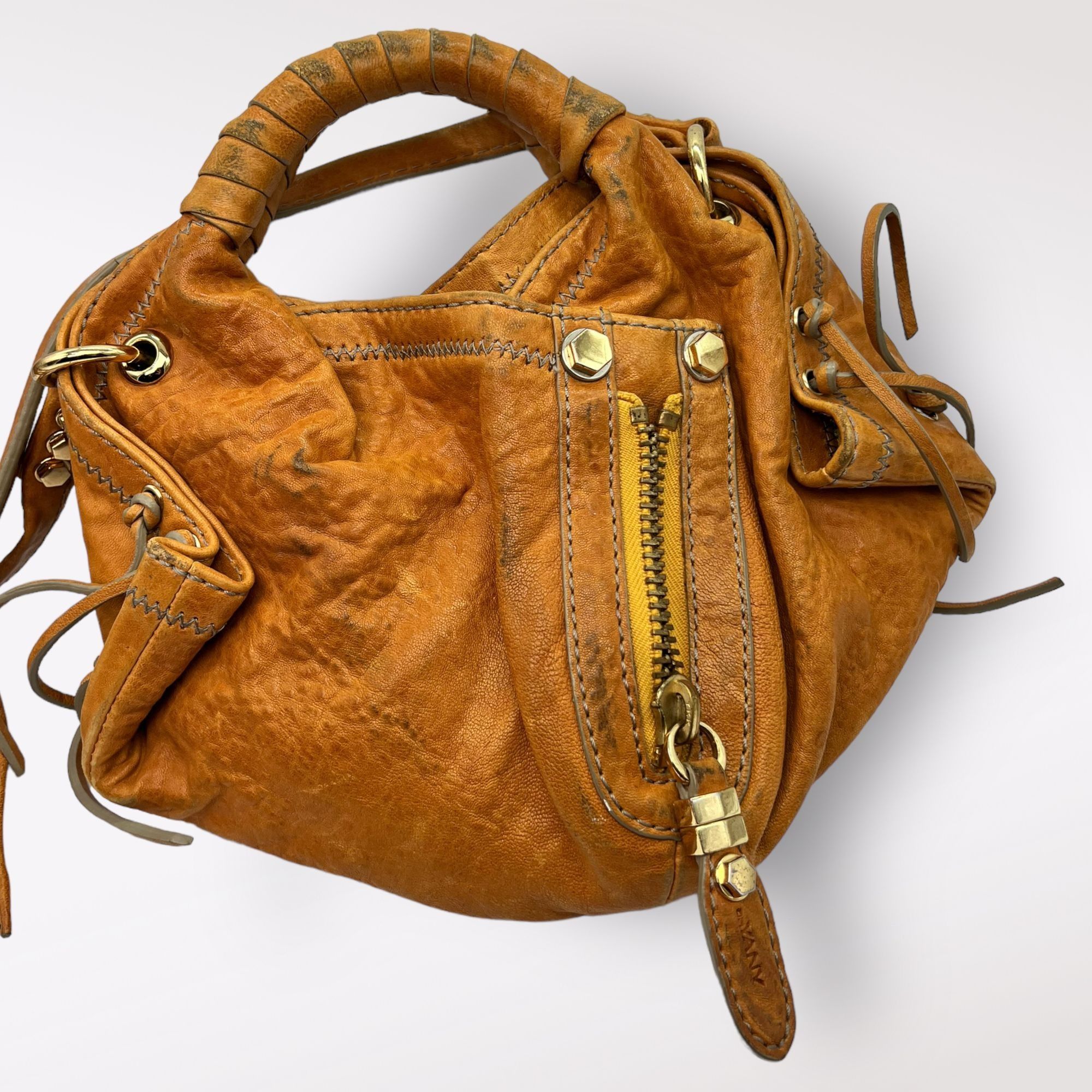 Vintage orYANY Genuine Leather Crossbody Handbag | Grailed