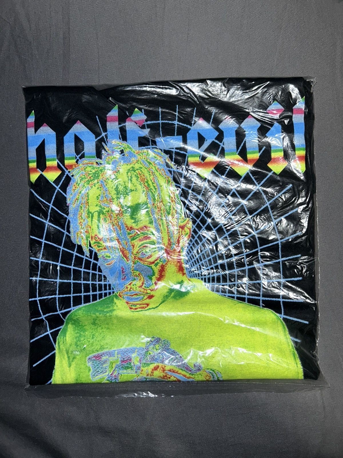 999 Club × Half Evil Half Evil Juice WRLD tee | Grailed