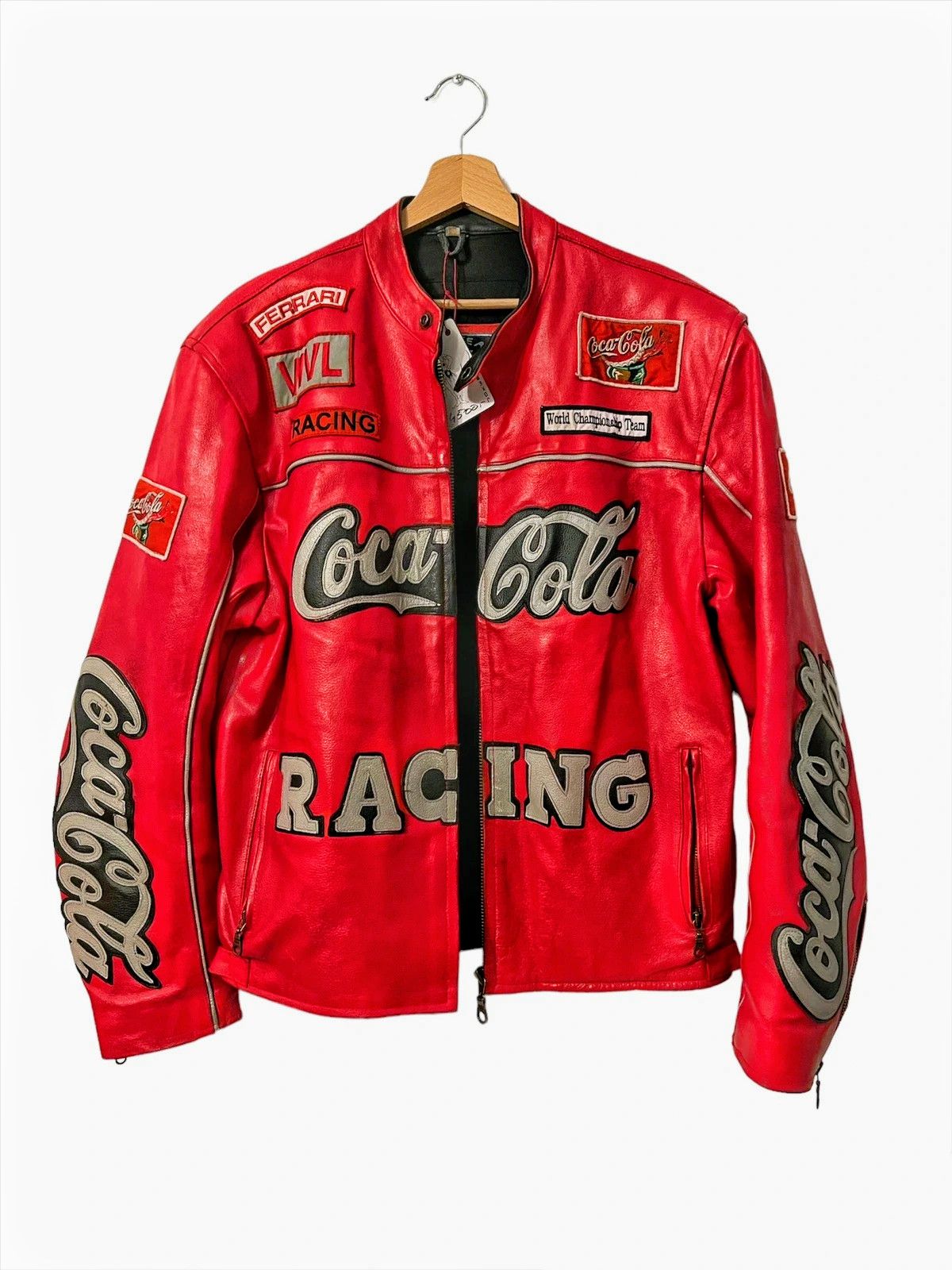 Coca Cola × Louis Vuitton Coca Cola RARE Racing Leather Jacket RARE ...