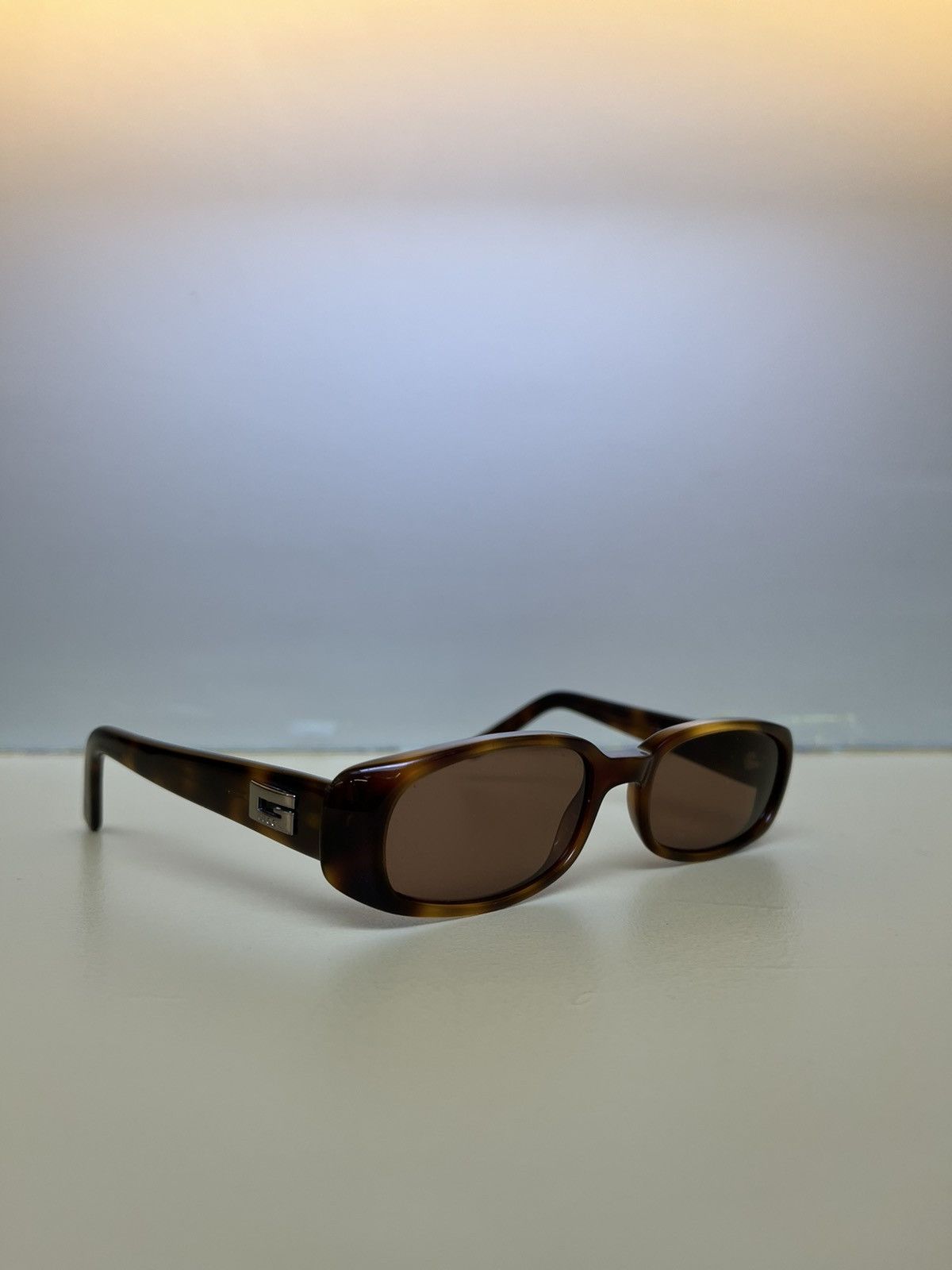 Gucci Gucci GG 2452 Logo Brown Vintage Sunglasses | Grailed