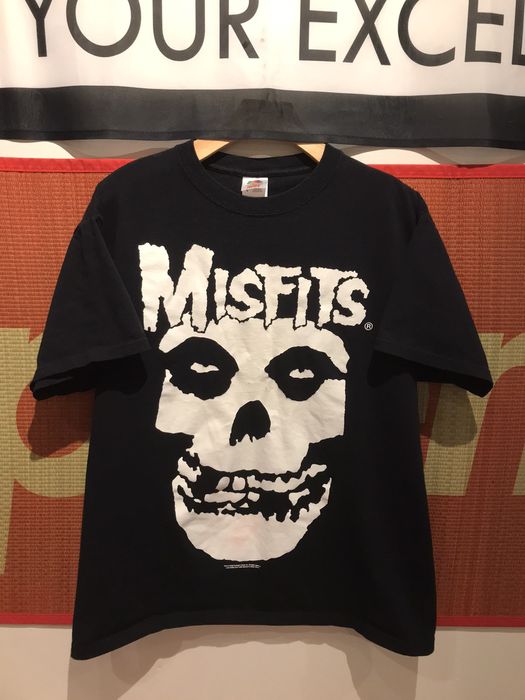 Vintage 2002 vintage misfits skeleton skull horror metal band promo ...