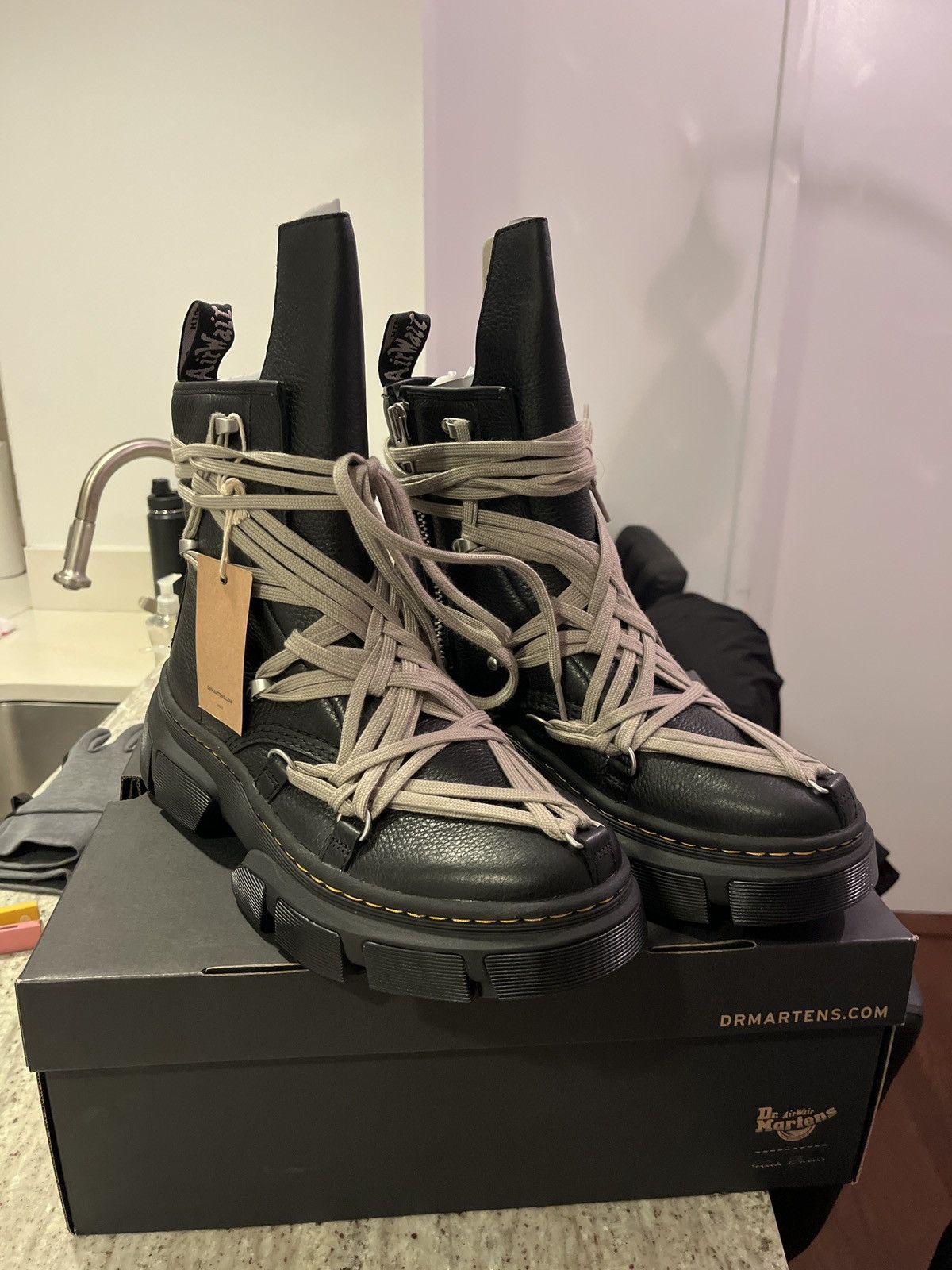 Dr. Martens × Rick Owens Rick megalace docs | Grailed