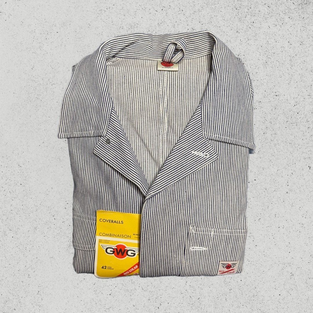 Vintage Vintage WITH TAGS 60s/70s GWG Hickory Striped Coveralls | Grailed