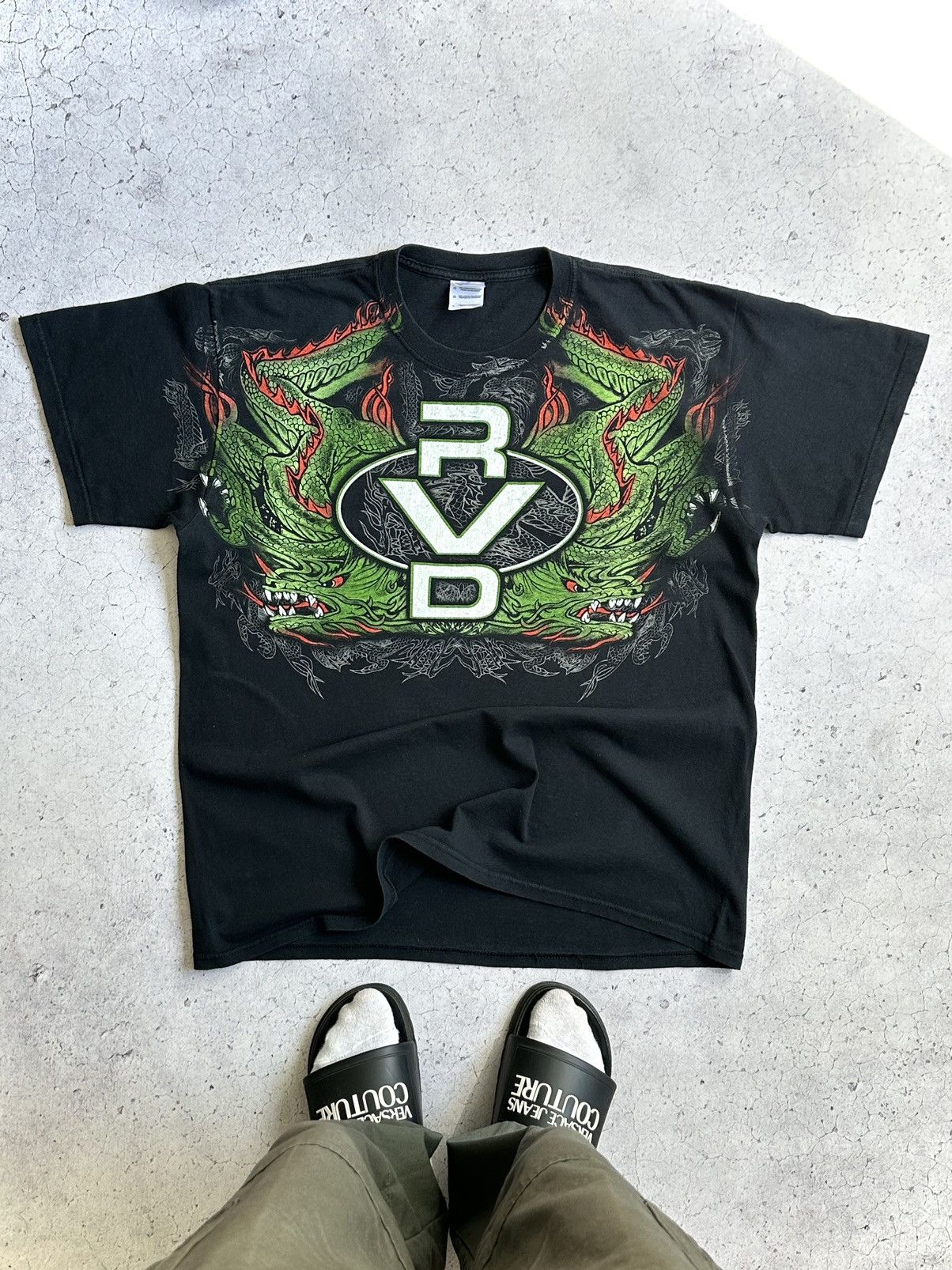 Vintage × WWE × WWF Crazy Vintage RVD Rob Van Dam TNA Wrestling Tee ...