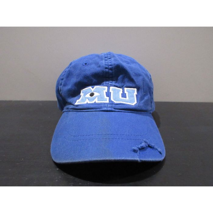 Disney Monsters Inc Hat Cap Strap Back Blue MU Disney World Monster ...