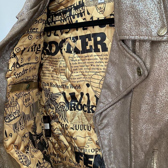 Fender FENDER Genuine Leather Embroidered Metallic Jacket | Grailed