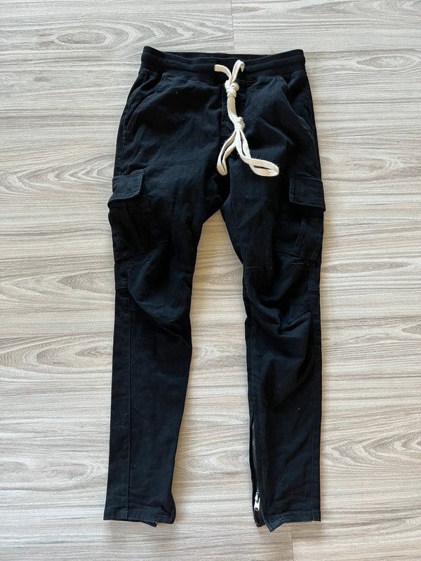 Mnml Mnml Cargo Multipocket Black Pants Grailed