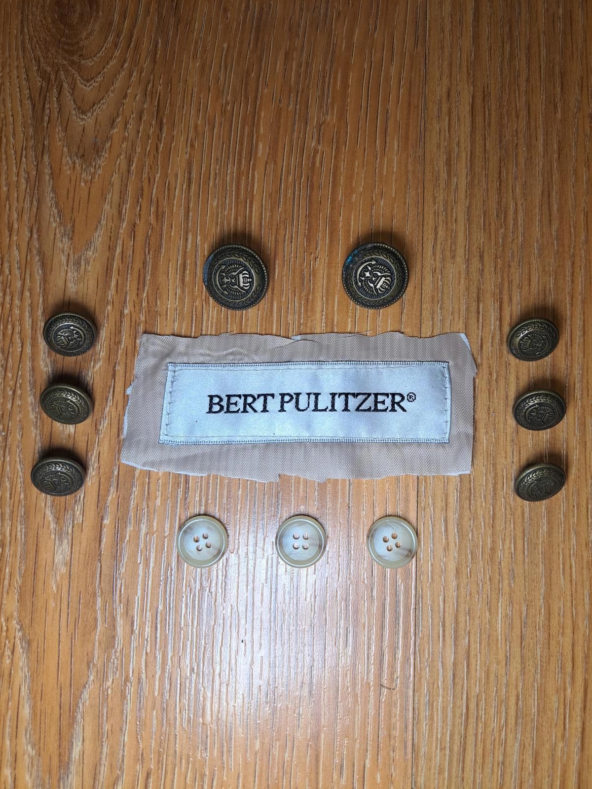 Bert Pulitzer Bert Pulitzer Blazer Buttons Bronze Crest Design 11 ...