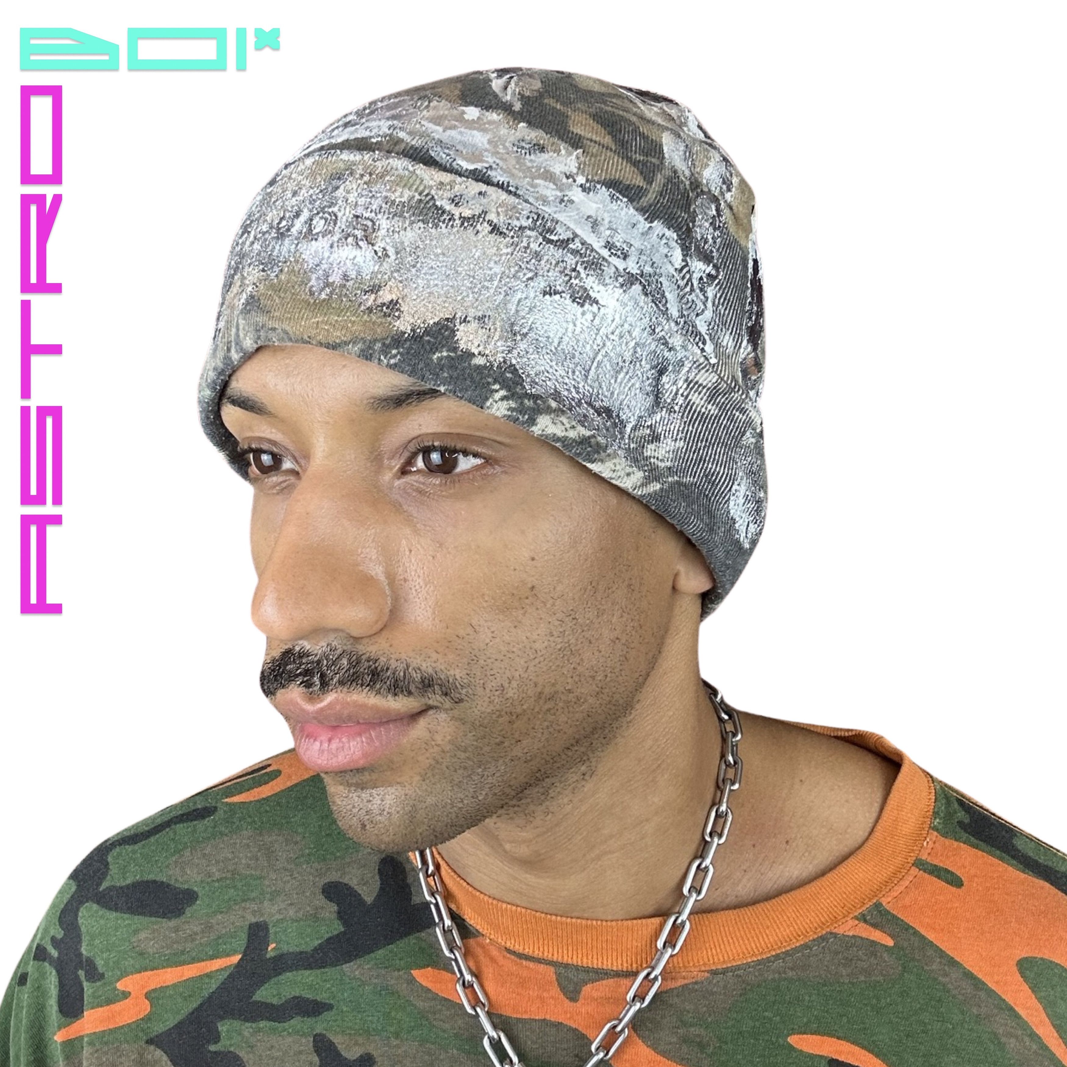 Custom ASTROBOI* CUSTOMIZED REAL TREE DRIPPING IN SILVER BEANIE | Grailed